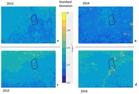 Standard Deviation Of Chlorophyll At East Flower Garden Banks For