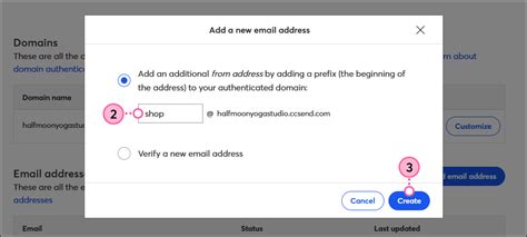 Customize The Subdomain For Your From” Email Address