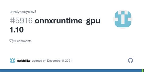Onnxruntime Gpu 110 · Issue 5916 · Ultralyticsyolov5 · Github