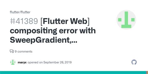 [flutter web] compositing error with sweepgradient radialgradient