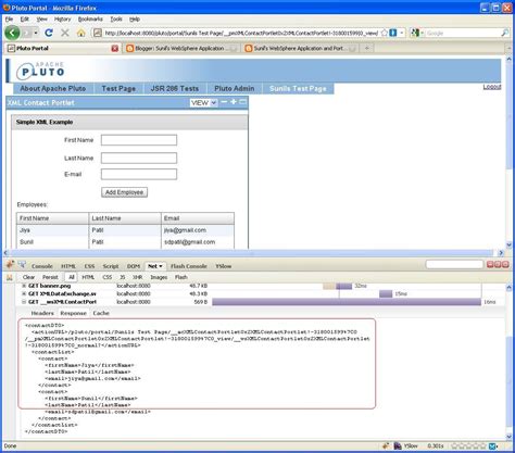 sunil s notes flex and xml portlet