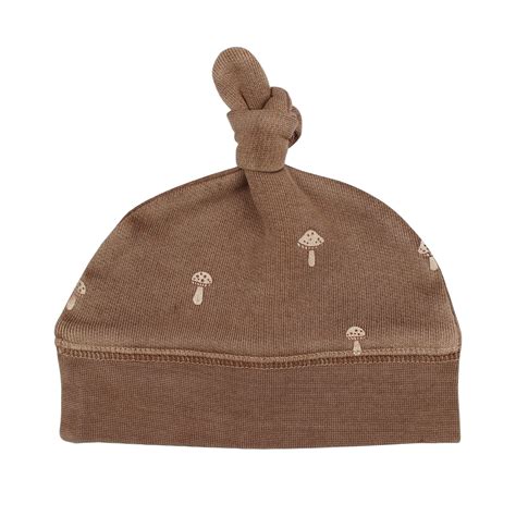 Cozy Organic Top Knot Hat Raised On Ridge