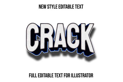 Crack Text Effect Graphic By 2kaleh Studio2 Creative Fabrica