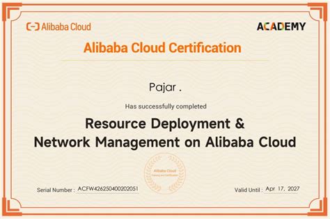 Alibabacloud Cloudcertification Resourcedeployment