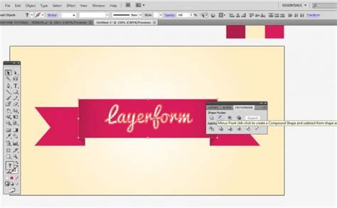Create A Ribbon In Adobe Illustrator Tutorial
