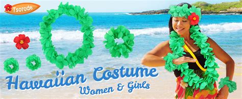 Tsorode Hawaiian Leis Halloween Cosumte Accessories Women