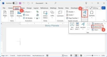 6 Ways To Insert Date And Time In Microsoft Word Documents Story Planets