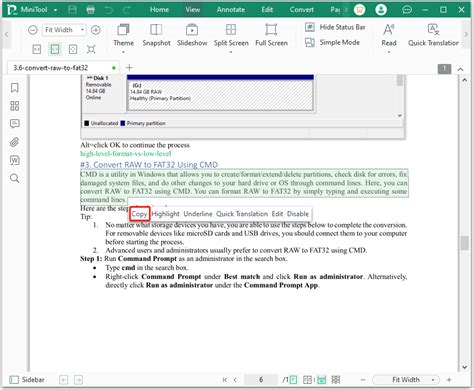 Copy Text From PDF Via Web Browsers Or MiniTool PDF Editor