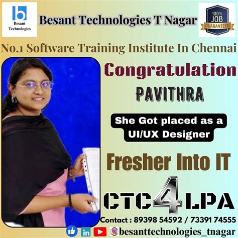 Successstory Fullstackdeveloper Besanttechnologies Jobplacement Besant Technologiest Nagar