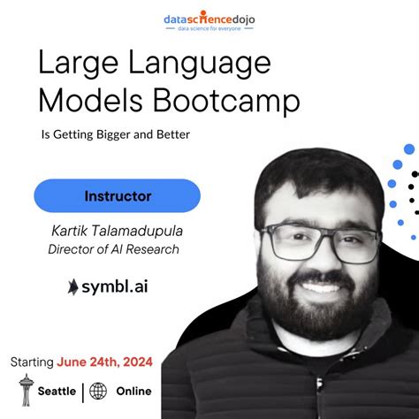 Welcome Kartik Talamadupula To Llm Bootcamp Data Science Dojo Posted On The Topic Linkedin
