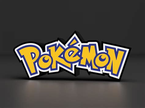 Pokemon Logo Led Lightbox By Lozagon1234 Makerworld
