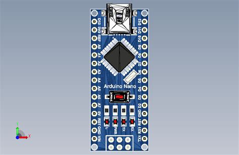 Arduino Nano Ch340物联网控制板开发板parasolid模型图纸下载 懒石网
