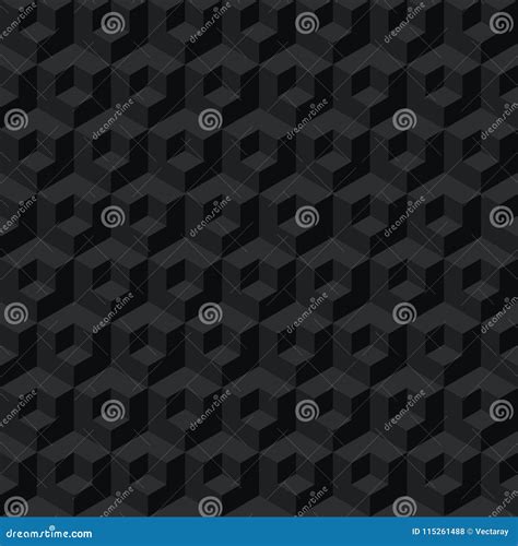Seamless D Isometric Cube Pattern Background Texture Stock Illustration Illustration Of