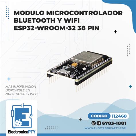 La Microcontrolador Bluetooth Y Wifi Esp32 Está Hecha Con El Módulo