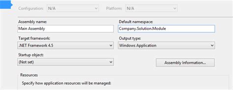Visual Studio A Way To List The Default Namespace And Sub Namespaces Of All Projects In A