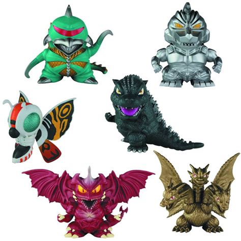 Godzilla Chibi Super Deformed Mini Figure 6 Pack Geekalerts