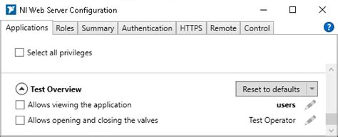Query Systemlink Account Privileges From A Custom Webvi Ni Community