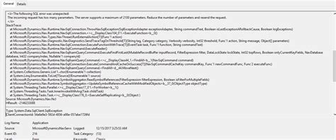 The Incoming Request Has Too Many Parameters The Server Supports A