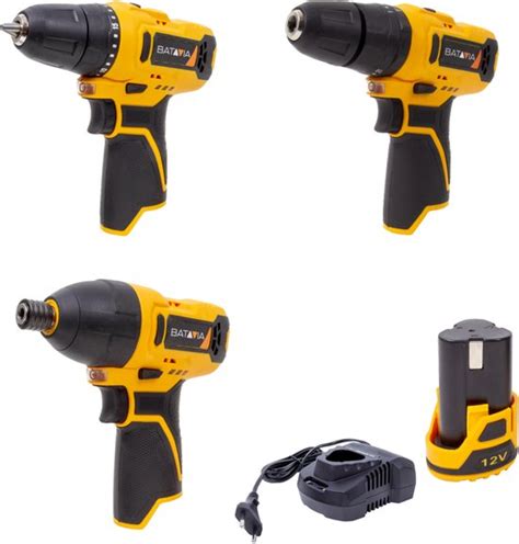 Accu Boormachine Klopboor Slagschroevendraaier V Incl Accu Snellader Bol