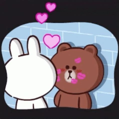 Brown And Gif Brown And Cony Discover Share Gifs Cute Love Gif Love Gif Cony Brown
