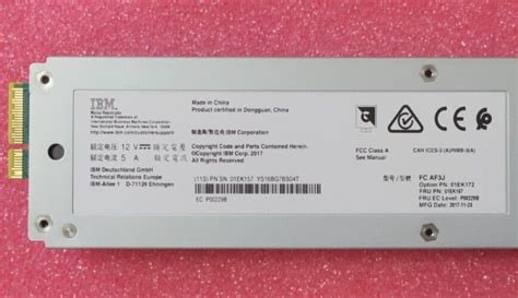 Ibm Small 3 6tb Microlatency Flash Module T S03 B Af3j 01ek157