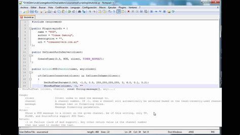 Sourcemod Coding Tutorial 8 Custom Hud Sethudtextparams And