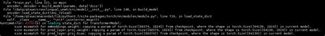 Runtimeerror Errors In Loading Statedict For Transformermodel