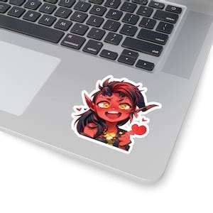 Cute Karlach Love Sticker BG Barbarian Kawaii Baldur S Gate Gift For Gamers Laptop Computer
