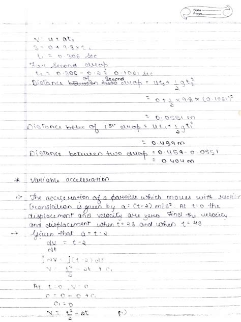 kinematics of particle pdf