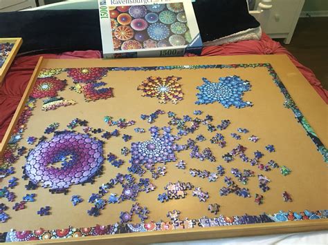 progress on the hardest puzzle i ve tried so far r jigsawpuzzles