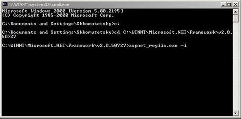 Re Registering Net 20 For Iis