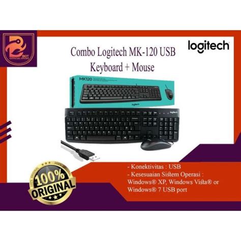 Jual Keyboard Dan Mouse Combo Logitech Mk Usb Original Garansi Resmi Di Seller Bot Komputer