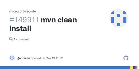 Mvn Clean Install Issue Microsoft Vscode GitHub