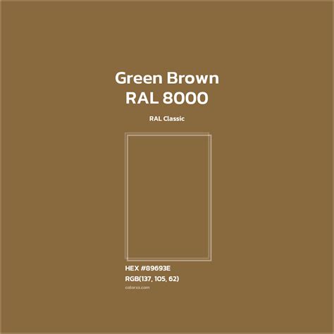 About Ral 8000 Green Brown Color Color Codes Matching Colors And
