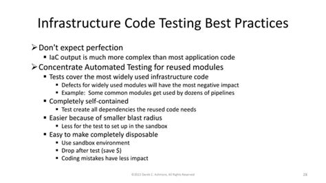 Tactics For Testing Devops Infrastructure Code Ppt