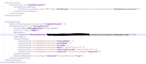 how to sign assertion only azure ad b2c as idp using custom policy saml