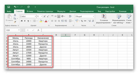 Как сделать таблицу в Excel