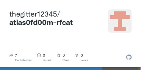 github thegitter12345 atlas0fd00m rfcat