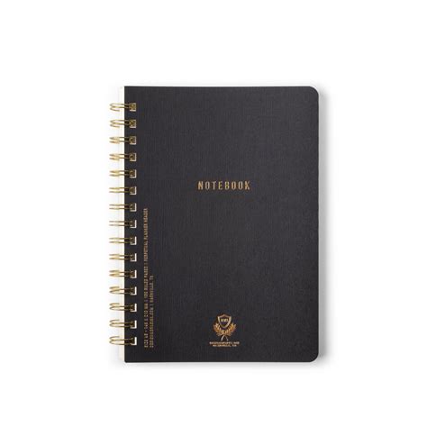 Crest A5 Notebook Ebony Designworks Collective Uk