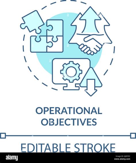 Operational Objectives Turquoise Concept Icon Stock Vector Image And Art Alamy