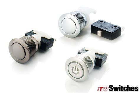 16mm 10amp Pushbutton Switches Electronic Components Supply Itw