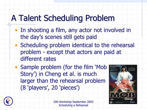 Ppt Constraint Programming In Practice Scheduling A Rehearsal