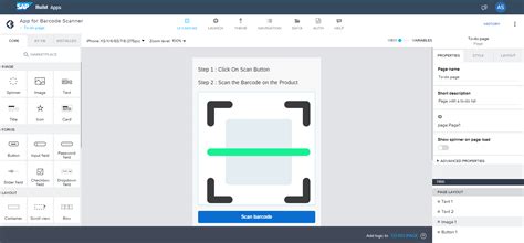 building a barcode scanner app with sap build a l sap community