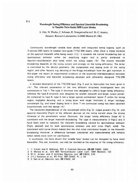 Wavelength Tuning Efficiency And Spectral Linewidth Broadening In Tunable Twin Guide Dfb Laser