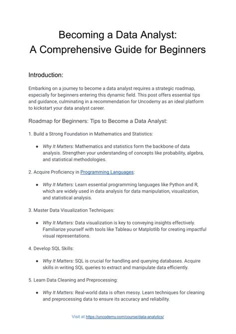 Ppt Becoming A Data Analyst A Comprehensive Guide For Beginners Uncodemy Powerpoint