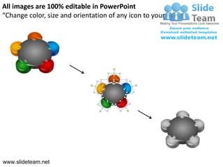 Stages Cycle Circular Round Jigsaw Maze Piece Puzzle Process Slides PPT