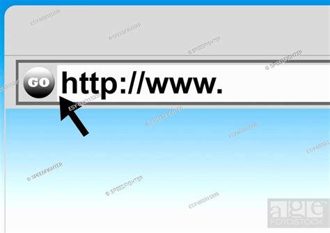 World Wide Web Browser Background With Cursor Arrow Stock Photo
