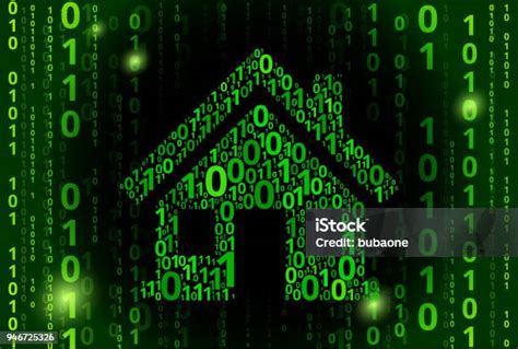 Home Binary Code Vector Pattern Background Stock Illustration