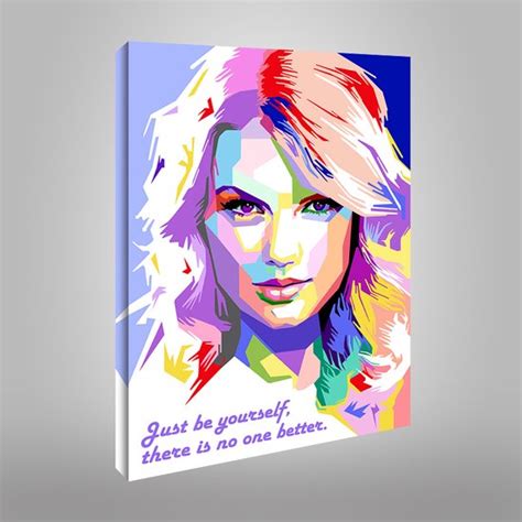 Canvas Wpap Pop Art Taylor Swift 50x70cm Bol