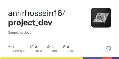 Github Amirhossein16 Project Dev Sample Project